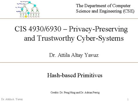 The Department Of Computer Science And Engineering Cse