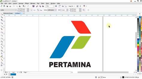 Membuat Logo PERTAMINA Corel DrawX7 How To Create Pertamina Logo