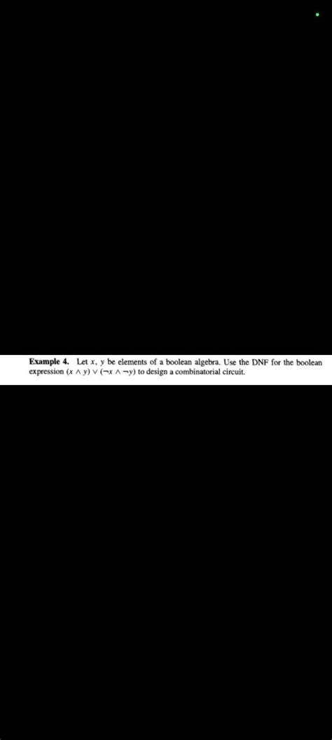 solved example 4 let x y be elements of a boolean algebra