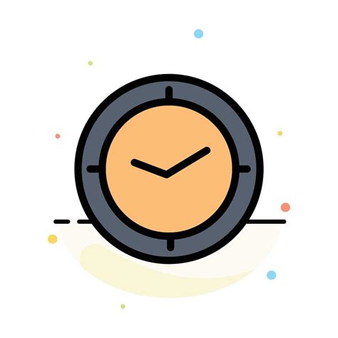 Watch Time Timer Clock Abstract Flat Color Icon Template Vector Art At Vecteezy