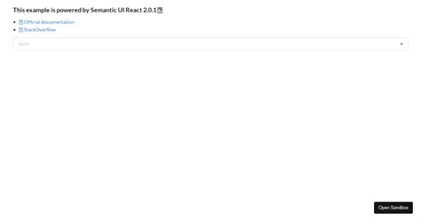 semantic ui example codesandbox