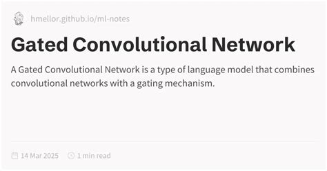 gated convolutional network
