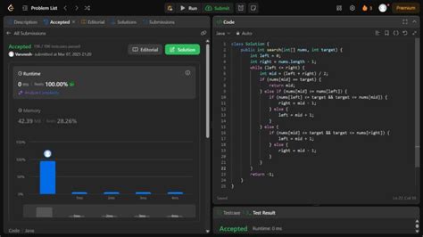 dsa leetcode problemsolving binarysearch codingchallenge… varunesh b