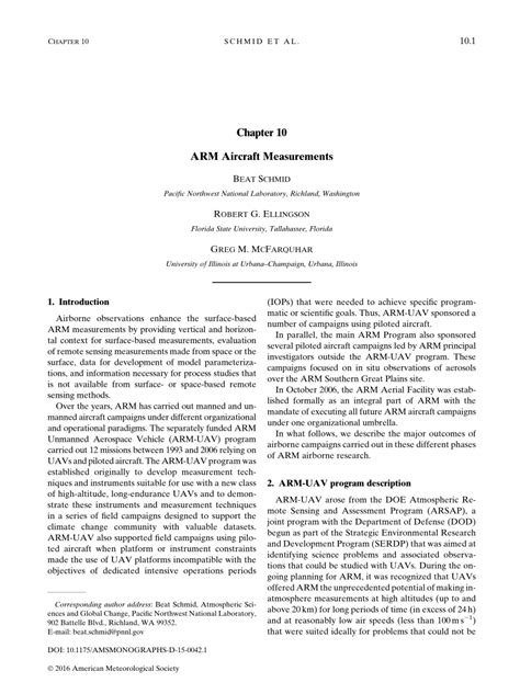 PDF ARM Aircraft Measurements