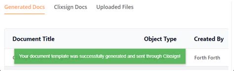 Generating And Sending Documents For Signature Forth