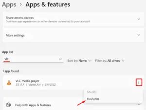 How To Uninstall VLC Media Player From Windows PC
