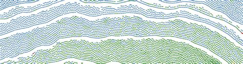 detail showing dots rendered as dashes that follow the orientation of