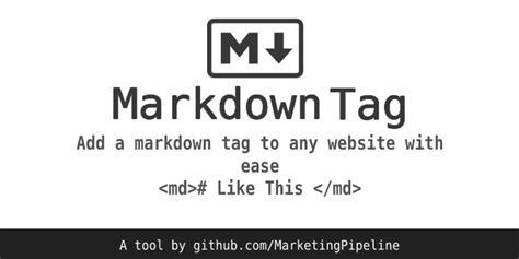 markdown tag render markdown to html on your website with ease using a