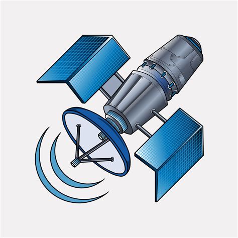 Satellite Emitting Data Signal 46867344 Vector Art At Vecteezy