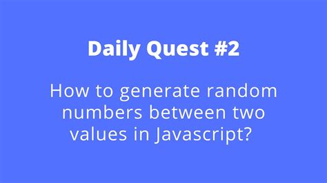 Daily Quest 2 Code With Marish 😎how To Generate Random Numbers