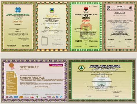 Kumpulan DESAIN SERTIFIKAT Keren DESAIN PIAGAM Coreldraw CDR Dahlan Epsoner
