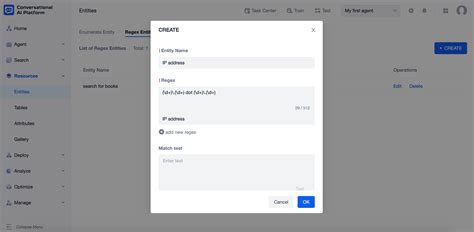 Usage Of Regex Entity Laiye Conversational Ai Platform On Premise