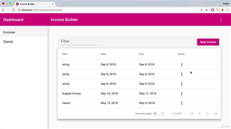 creating invoice list in angular7 part 8 apply routing for edit