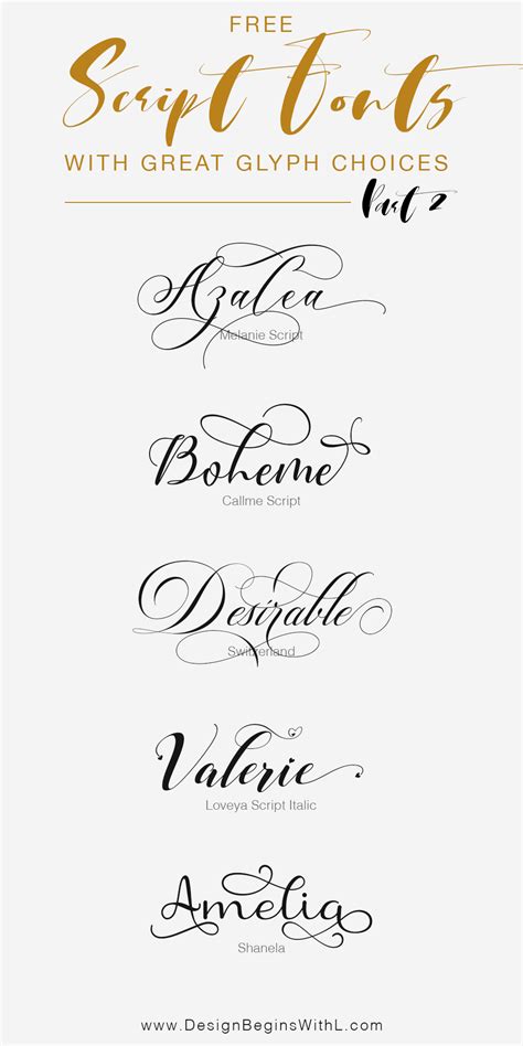 Some Type Of Calligraphy That Is In Different Styles And Font Types