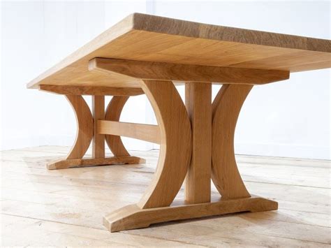 Curve Legged Trestle Table Traditional Dining Tables Trestle Dining Tables Table