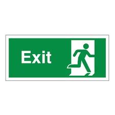 Exit Sign Board In Meerut By Om Creations ID