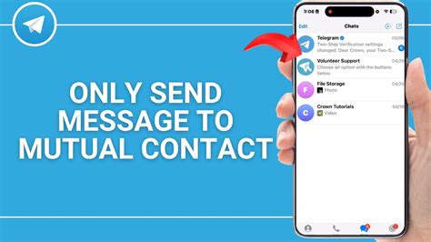Telegram Only Send Message to Mutual Contact Issue - YouTube