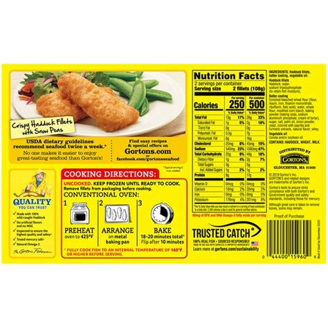 Gorton's Crispy Battered Haddock Fish Fillets (7.6 oz) Delivery or ...