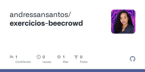 GitHub Andressansantos Exercicios Beecrowd