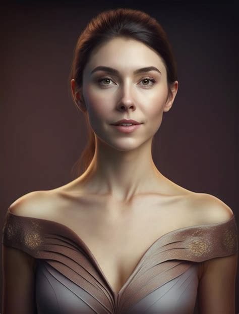 Premium Photo Portrait Of A Beautiful French Woman