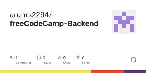 GitHub Arunrs FreeCodeCamp Backend