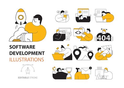 Premium Vector Software Development Activities Men And Momen
