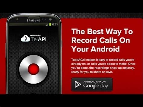 TapeACall - Record Calls Android App Review - CrazyMikesapps - YouTube