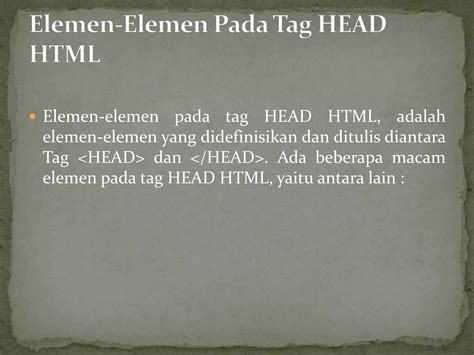 Presentasi Konsep Dasar Html PPTX