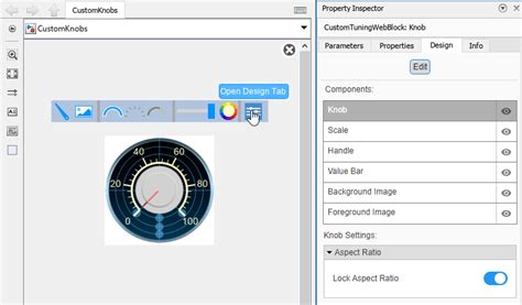 Design Custom Knobs MATLAB Simulink