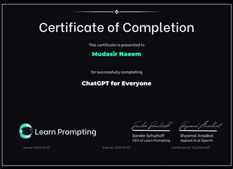 Mudasir Naeem On Linkedin Openai Chatgpt Learning Learnprompting Ai Innovation Collaboration