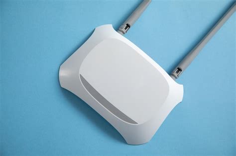 Premium Photo Wi Fi Router On The Blue Background