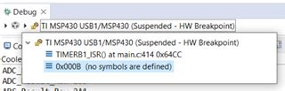 MSP FET Random Unwanted HW Breakpoint MSP Low Power Microcontroller Forum MSP Low Power