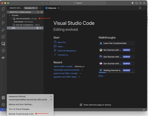 VSCode Remote Development Via SSH And Tunnel FASRC DOCS