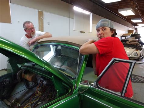 68 Bug Convertible Install