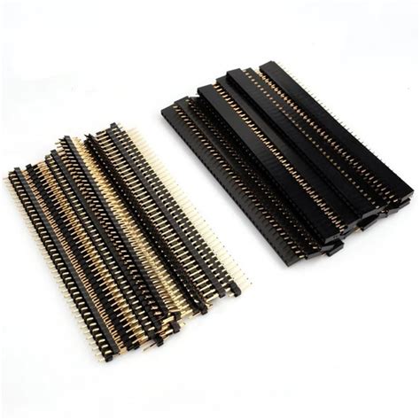 Connector 2 54 1x40pin 180 ° Male Female Slypro