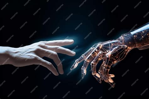 premium photo interpretation of the creation of adam with a human