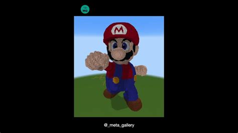 마인크래프트로 마리오 그리기 Youtube