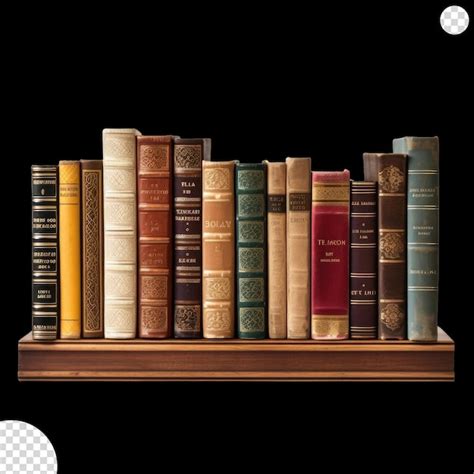 Premium Psd Library Book Collection Png