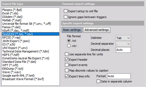 Exporting Data Analyze Dewesoft X Manual En