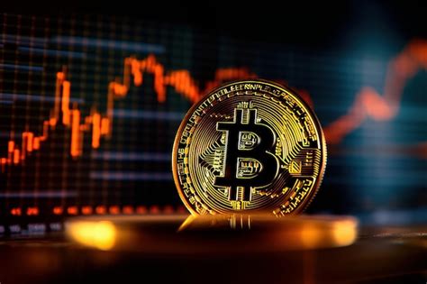 Premium Ai Image Bitcoin With Trading Graph On Computer Screen
