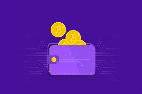 Premium Vector Crypto Wallet Vector Illustration Digital Wallet Technology For Cryptocurrency