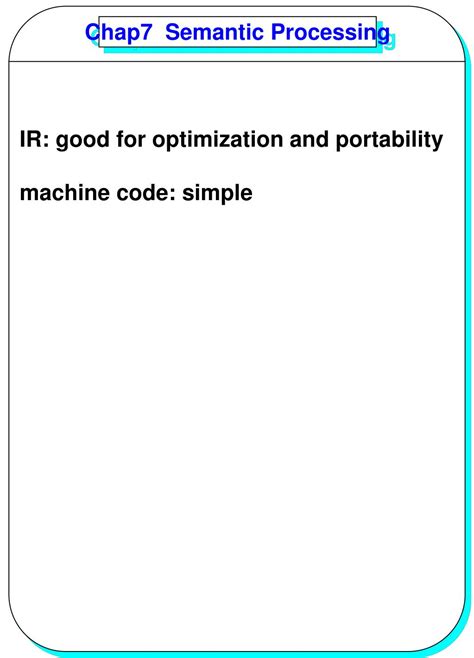 Ppt Chap7 Semantic Processing Powerpoint Presentation Free Download