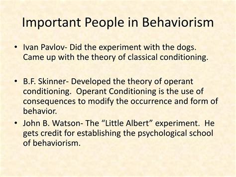Behaviorism In Philosophy Of Education Pptx