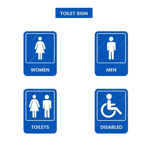 Premium Vector Modern Vector Toilet Icons Set