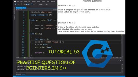 Practice Questions Of Pointers In C Tutorial Pointers Questions Solution Class Urdu