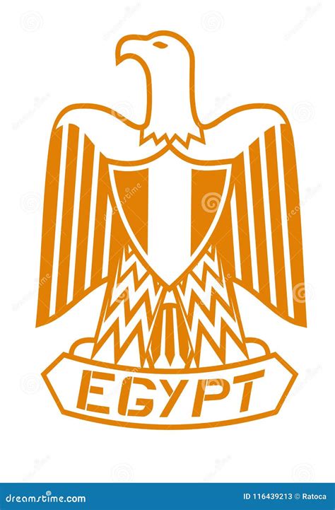 Egypt Eagle Symbol Stock Vector Illustration Of National 116439213