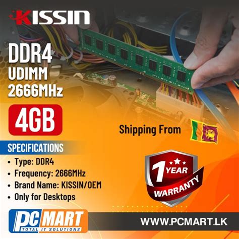 Ddr4 4gb 2666mhz Ram Desktop Darazlk