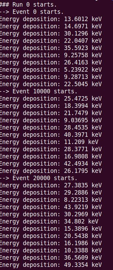 How To Get The Energy Deposit In Xray Simulation Geometry Fields And