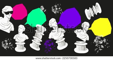 Vector Abstract Set Pop Art Collage Stock Vector Royalty Free Shutterstock