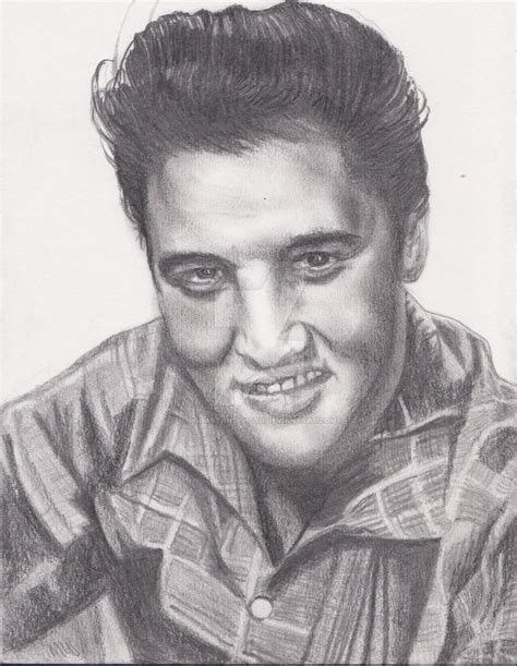 Elvis Presley From My Original Pencil Drawing By Proartandphoto On